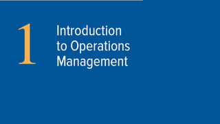 OPERATIONS MANAGEMENT chapter 1 | PPTX