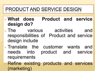 Product And Services Definition
