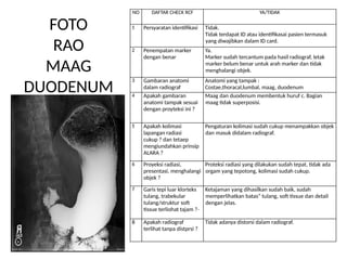 radiography examination of Osefagus Maag Duodenum | PPTX