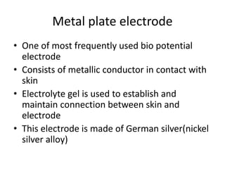 Omd551 types of electrodes | PPTX