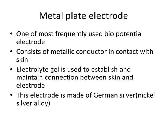Omd551 types of electrodes | PPT