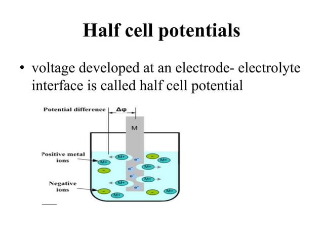 Omd551 types of electrodes | PPTX | Chemistry | Science
