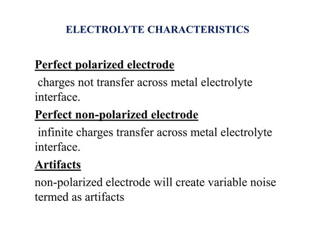 Omd551 types of electrodes | PPTX | Chemistry | Science