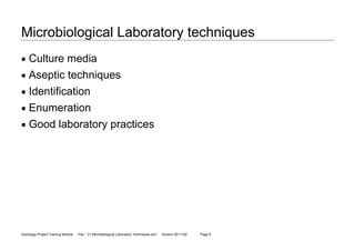 21 microbiological laboratory techniques | PDF