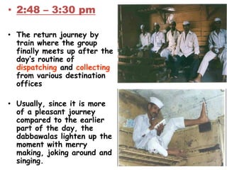 Case study on the operations of Dabbawalla | PPTX