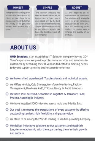 FUEL SENSOR AND GPS TRACKER By OMD Solutions | PDF