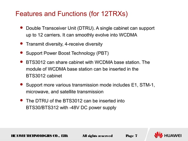 Ome201102 huawei bts3012 hardware structure issue2.0 | PPT