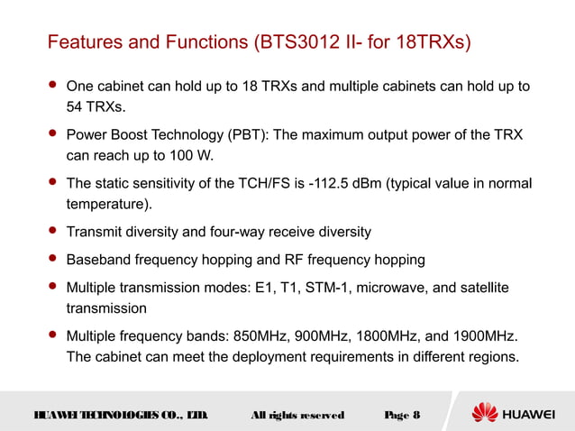 Ome201102 huawei bts3012 hardware structure issue2.0 | PPT