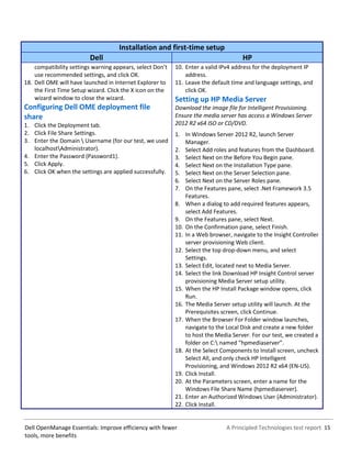 Dell OpenManage Essentials: Improve efficiency with fewer tools, more ...