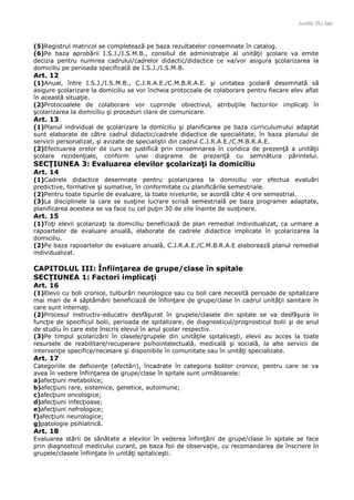 Omects 5575-2011-aprobare-metodologie-scolarizare-la-domiciliu-sau-spitale | PDF