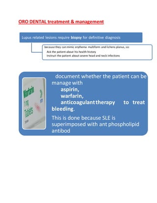 dental Management of Systemic Lupus Erythematous & Scleroderma | DOCX