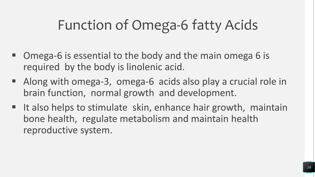 Omega 3 and omega-6 fatty acid | PPTX