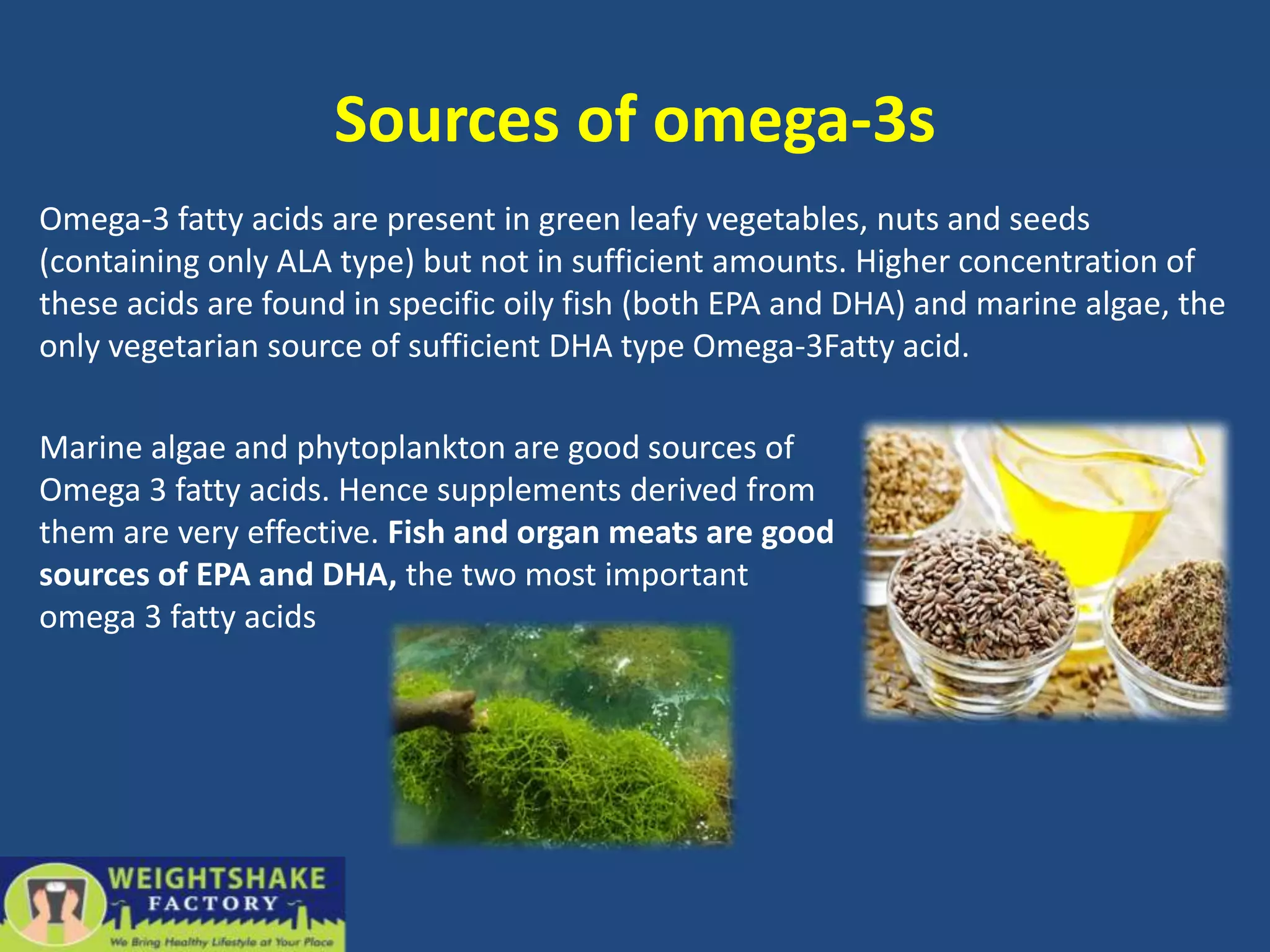Health benefits of Omega 3 Fatty acids. | PPTX