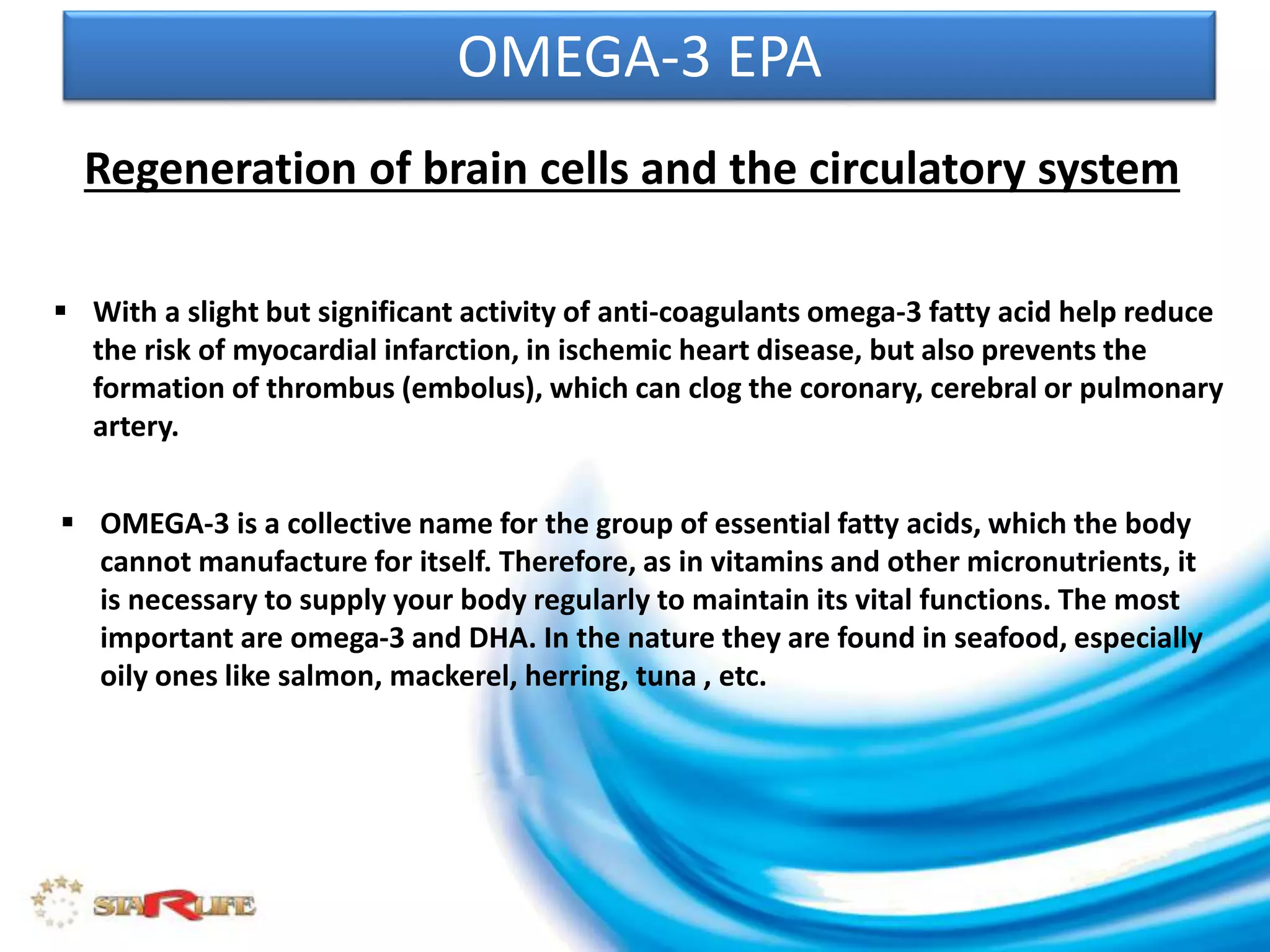 OMEGA 3 EPA DESCRIPTION | PPTX