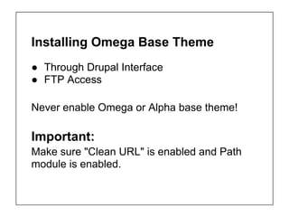 Omega/Delta Workshop | PPT