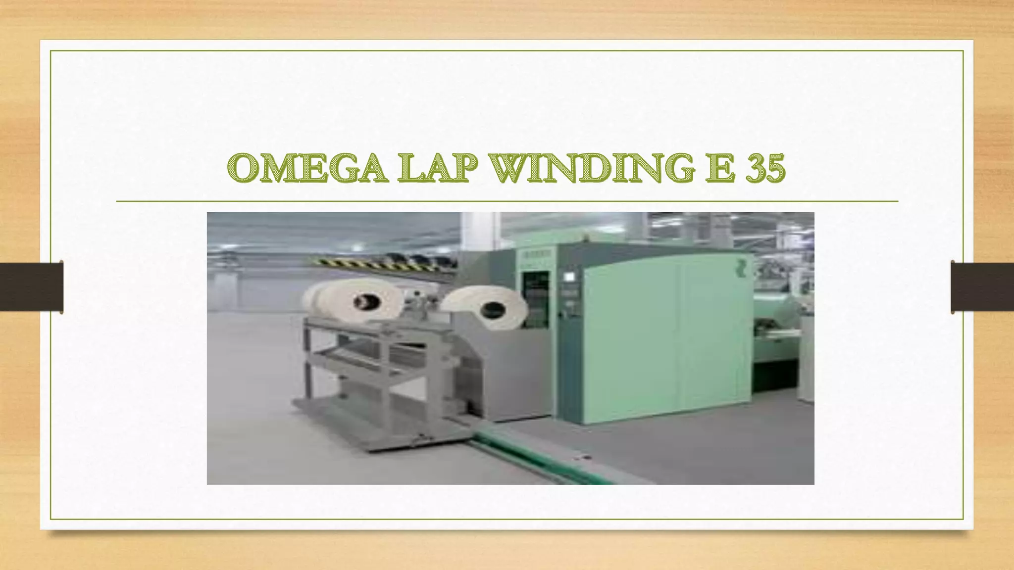 Omega lap winding | PPTX