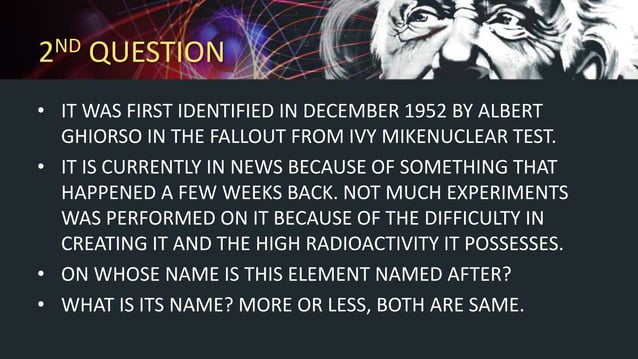 OMEGA - THE SCIENCE QUIZ | PPT