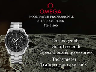 Omega Speedmaster Professional - The Moon Watch Collection In India | PPSX