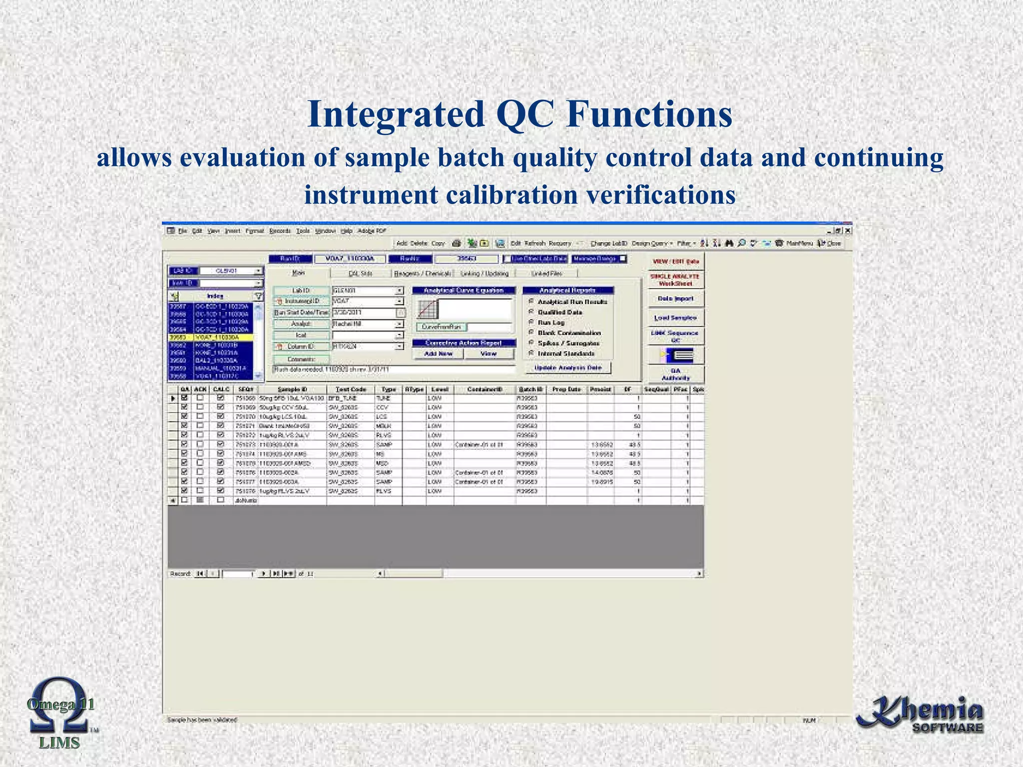 OMEGA 11 LIMS- Increase Lab Efficiency | PPT