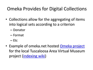 Introducing Omeka for Digital Projects | PPT