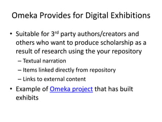 Introducing Omeka for Digital Projects | PPT