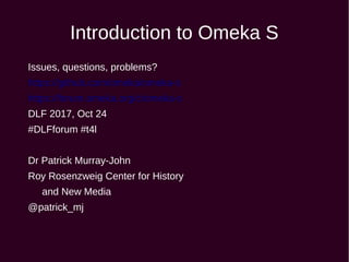 Omeka s workshopdlf | PPT