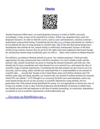 Omelas Moral Standards | PDF