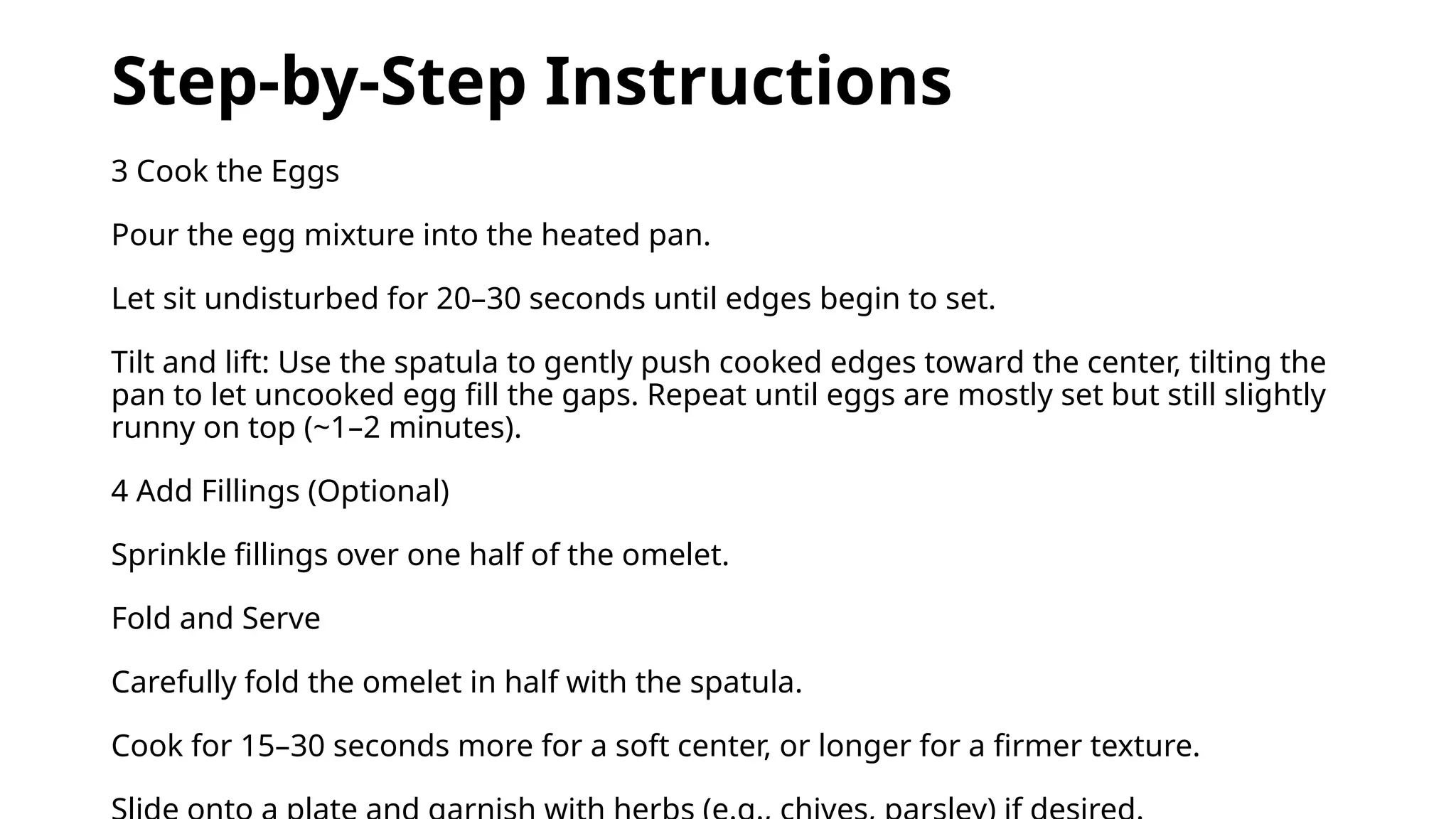 Simple Manual Instruction to cook simple Omelet at home | PPTX