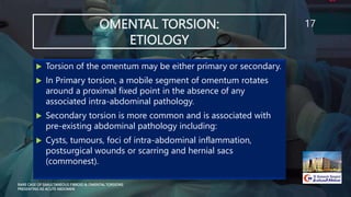A rare case of Omental & Fibroid Torsion | PPT