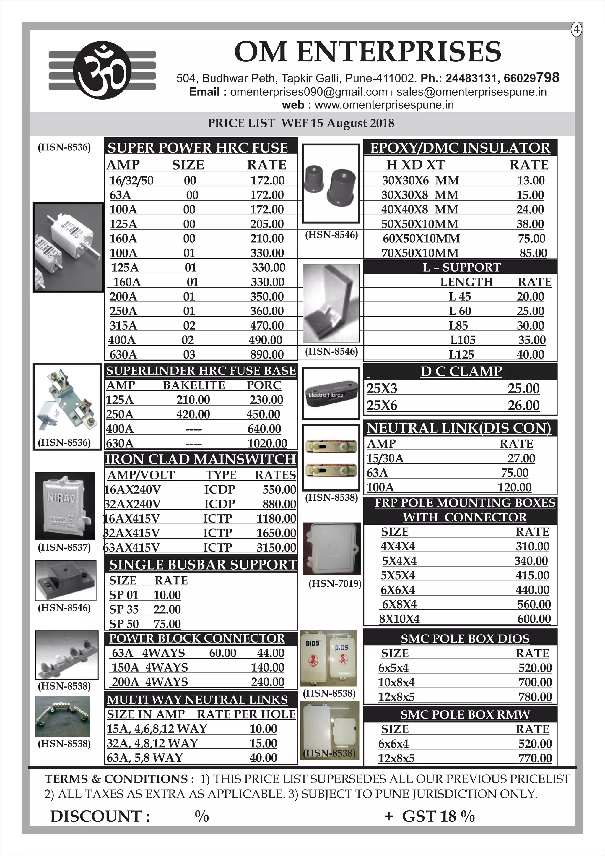 Om enterprises final pricelist (2018) | PDF