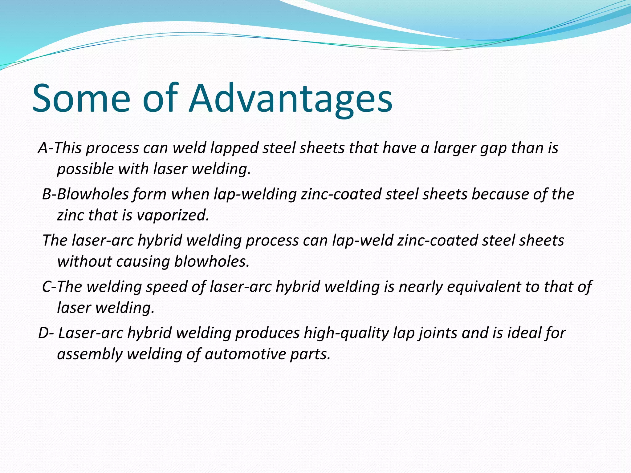 Laser_ arc hybrid welding | PPTX