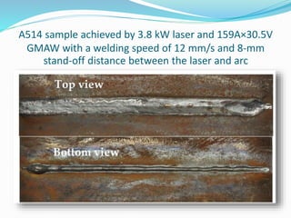 Laser_ arc hybrid welding | PPTX