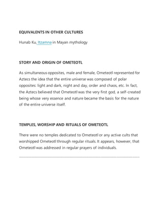Ometeotl | DOCX