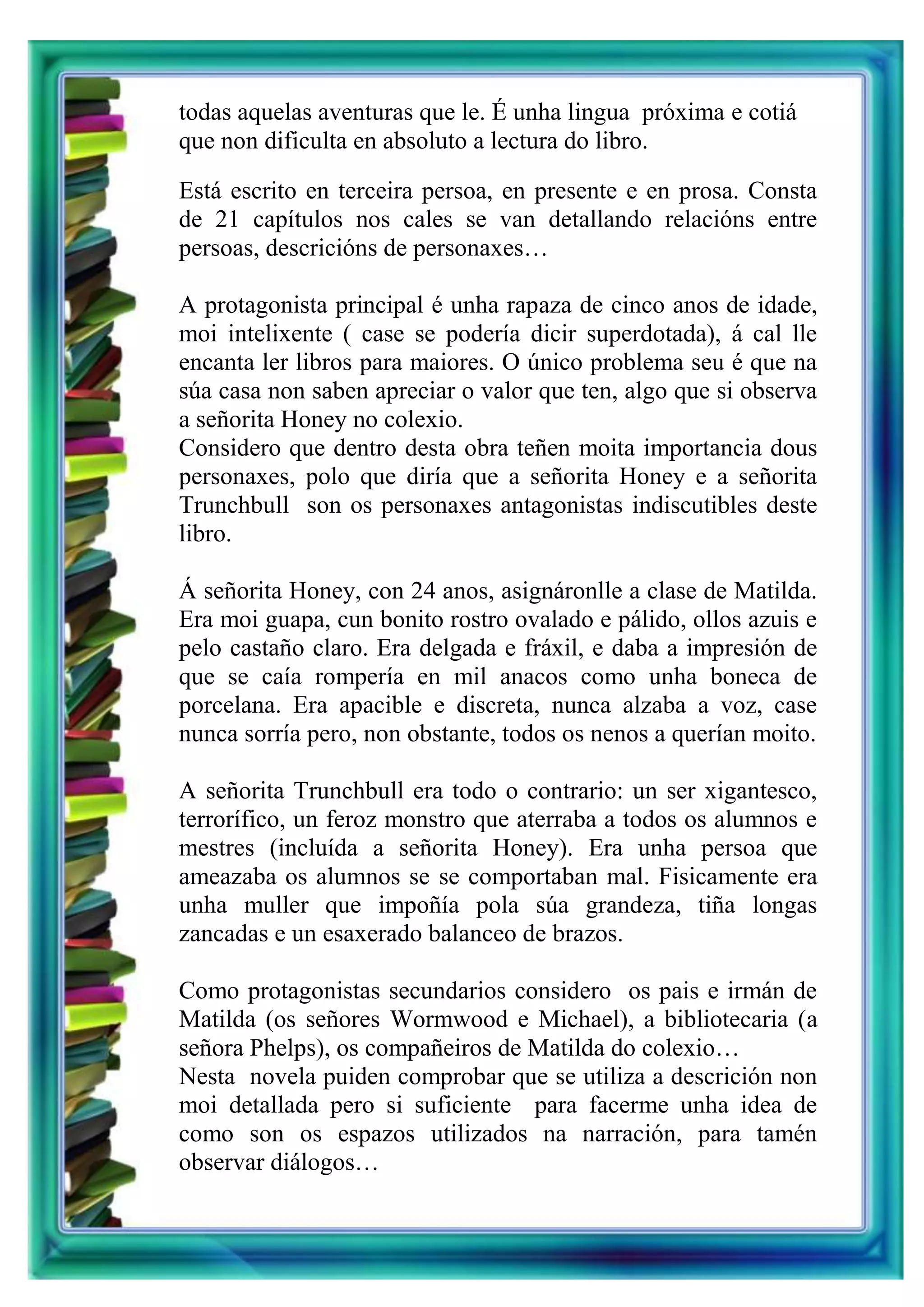 O meu libro é matilda | DOC