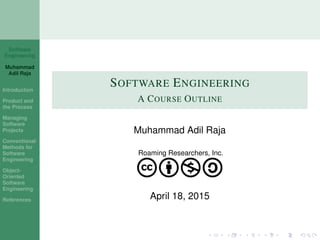 Software Engineering: A Course Outline | PDF