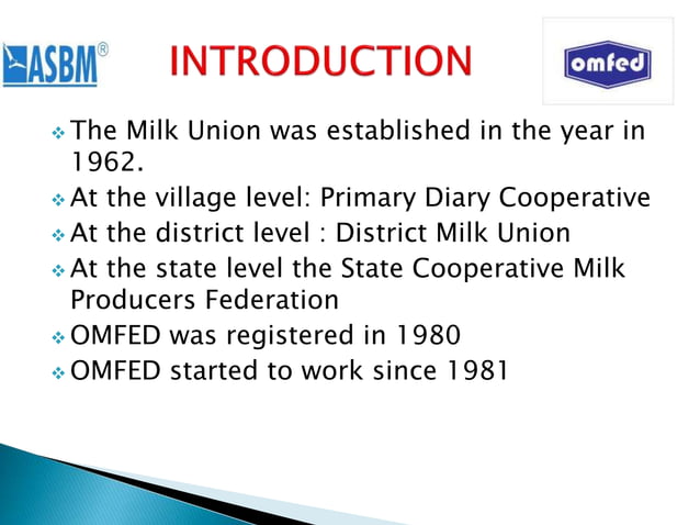 Omfed | PPTX | Agriculture | Industries