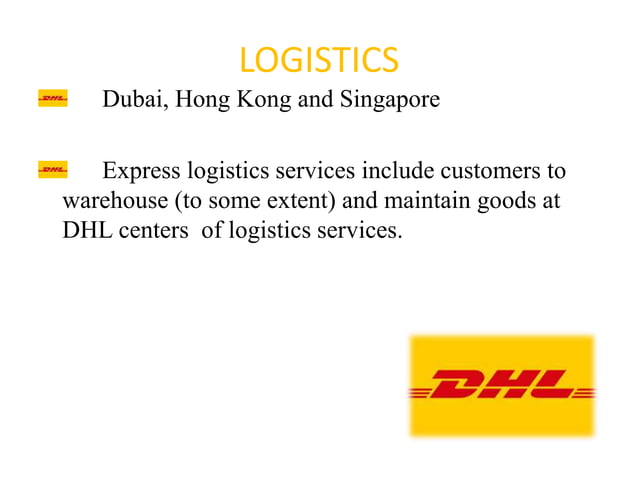 Supply Chain Management of DHL Express Operations | PPTX | Logistics ...