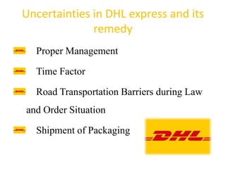 Supply Chain Management of DHL Express Operations | PPTX