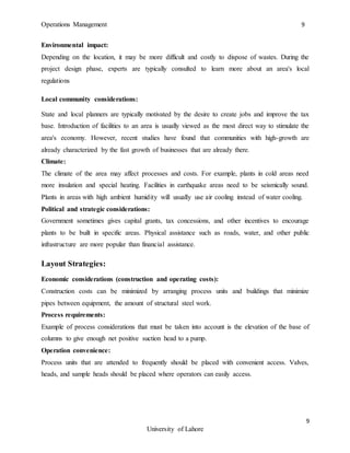 DG cement Operations management | DOCX