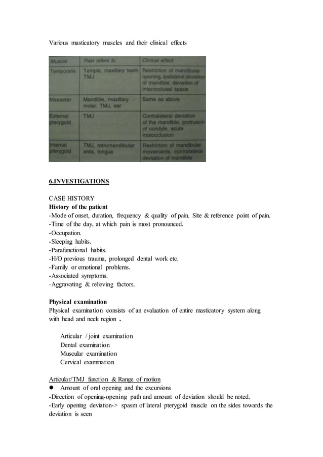 mpds-myofacial pain dysfunction syndrome | DOCX
