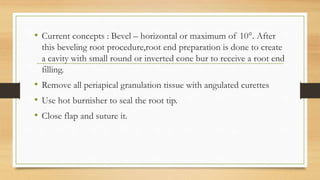 surgical endodontics | PPTX