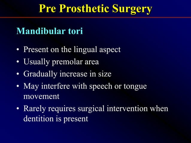 omfs- PreProsthetic Surgery for fabrication of prosthesis.ppt