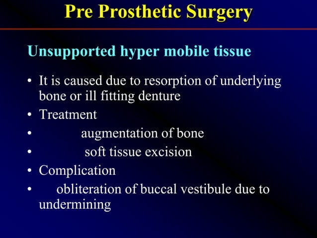 omfs- PreProsthetic Surgery for fabrication of prosthesis.ppt