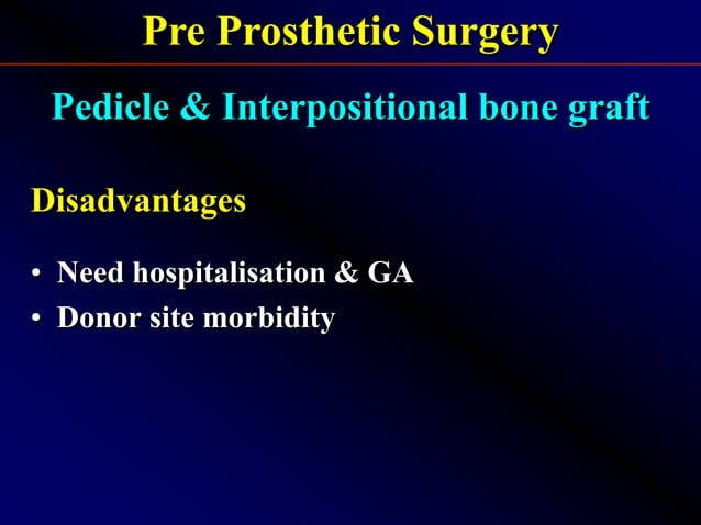 omfs- PreProsthetic Surgery for fabrication of prosthesis.ppt