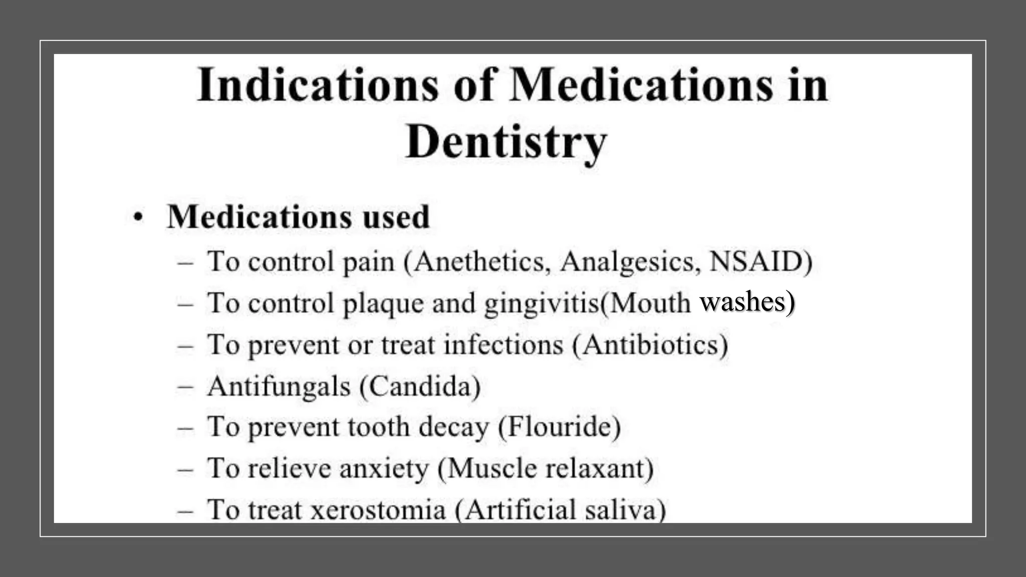 Medications used in Dentistry | PPTX