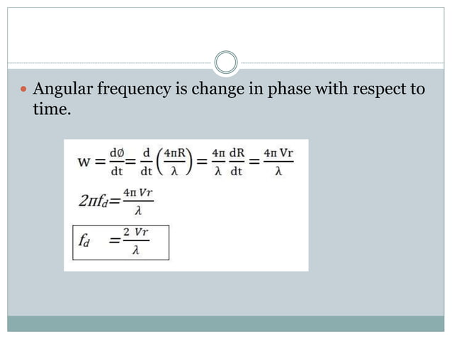 Cw and fm cw radar | PPTX | Physics | Science