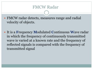 Cw and fm cw radar | PPTX