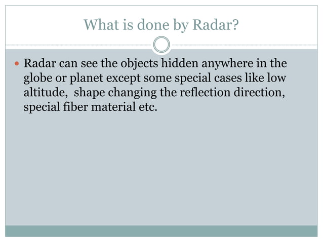 Cw and fm cw radar | PPTX | Physics | Science