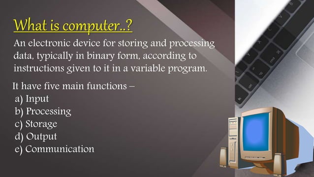 Block Diagram of Computer | PPTX