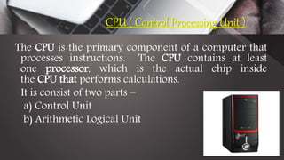 Block Diagram of Computer | PPTX